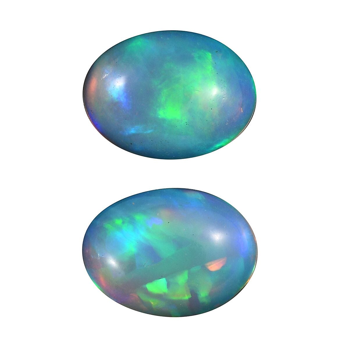Set of 2 Ethiopian Opal Loose Gemstones in Oval Shape (8x6mm) - 7932387 ...