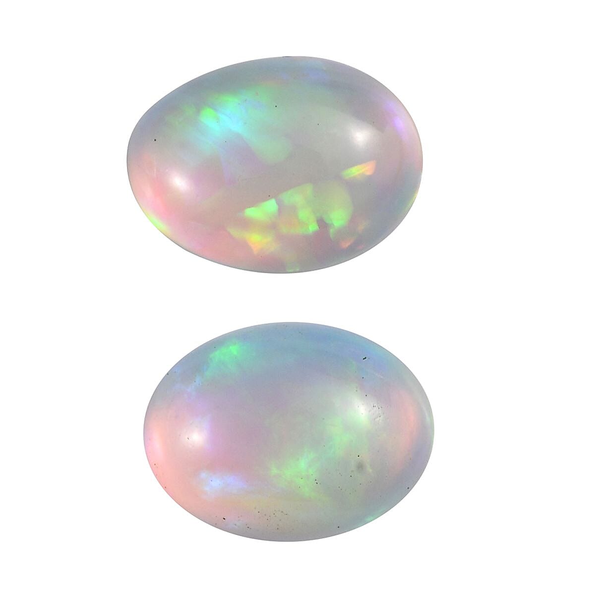Set of 2 Ethiopian Opal Loose Gemstones in Oval Shape (8x6mm) - 7932387 ...