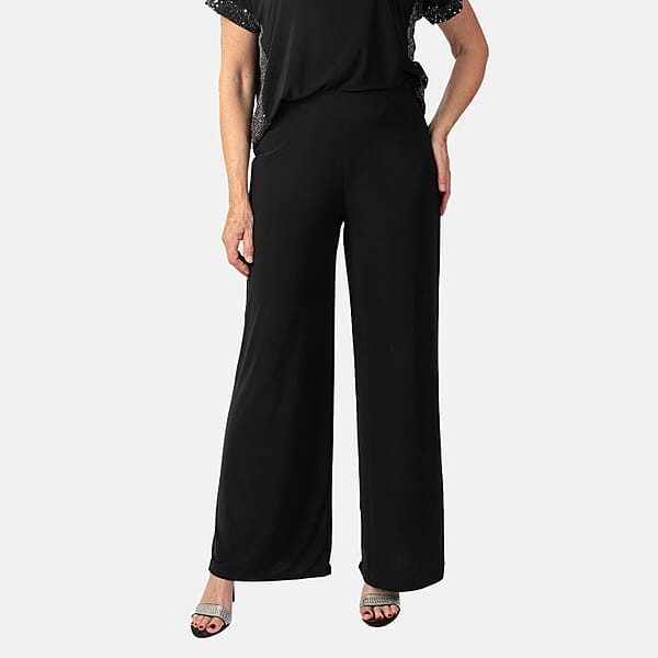 La Marey Wide Leg Pull on Trouser (Size L) - Black - 7934362 - TJC