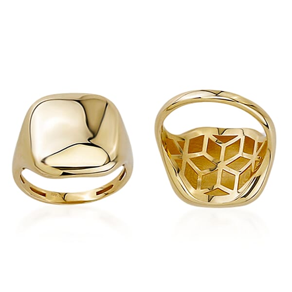 Closeout Deal - 9K Yellow Gold Signet Ring - 7939234 - TJC