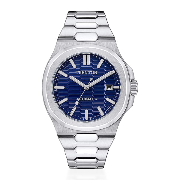 Trenton The Catalina Automatic Men's Watch - Blue Dial and Stainless ...