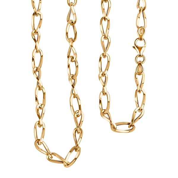 Maestro Collection - 9K Yellow Gold Necklace With Lobster Clasp (Size ...