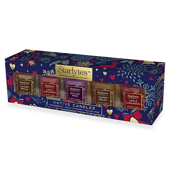 Starlytes Christmas Tree Votive Candles Set of 5 - 7960299 - TJC