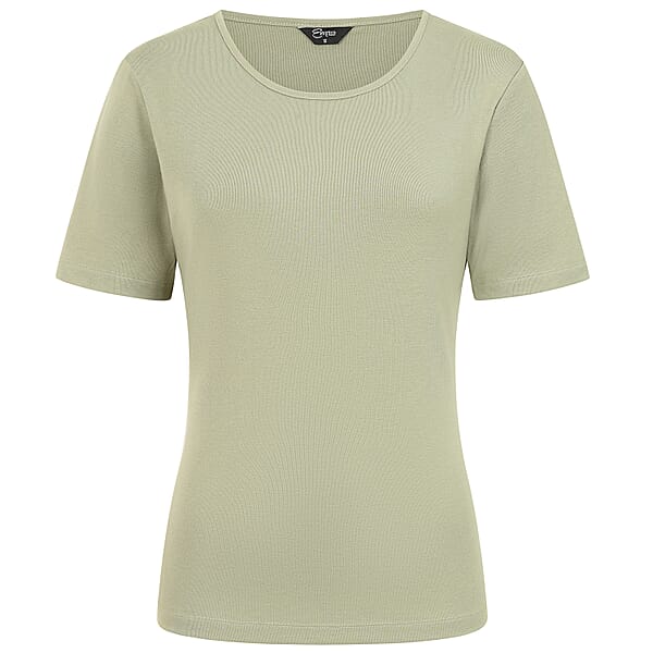 Classic Knitted TShirt - Khaki - 7973026 - TJC
