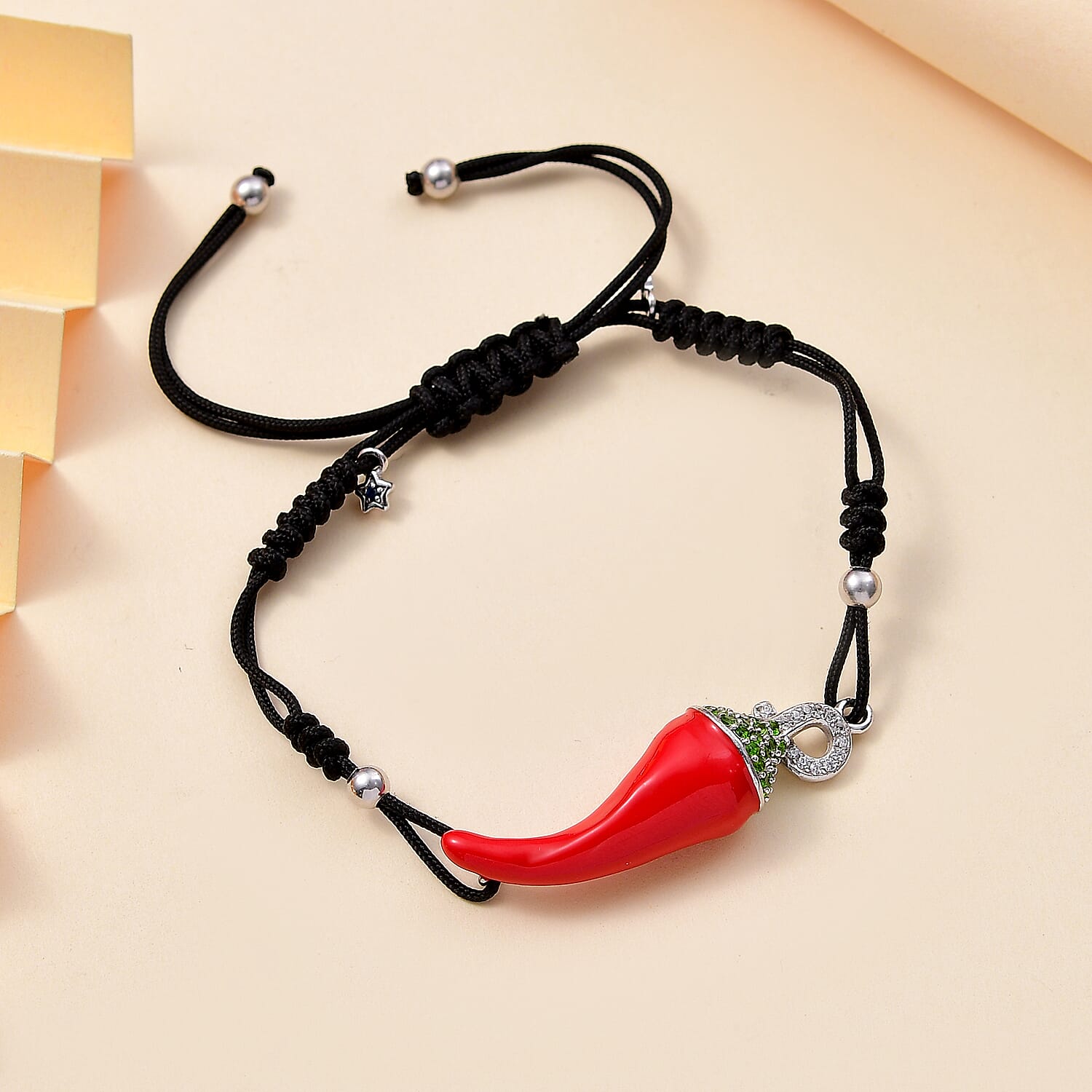 GP Collection - Natural Chrome Diopside, White Zircon Red Chilli ...