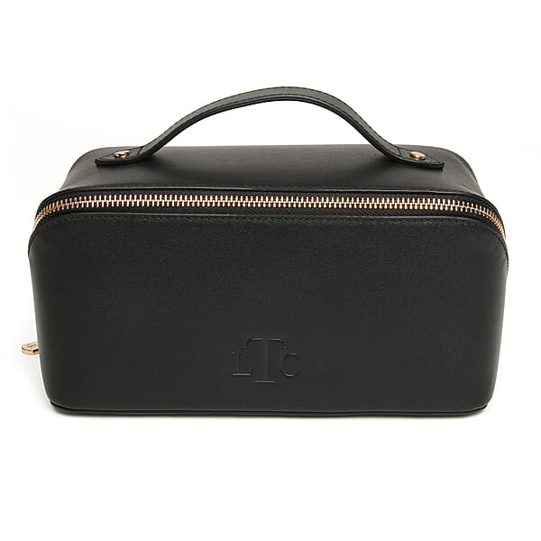 Alice Wheeler Leather Train Case - Black - 7985767 - TJC