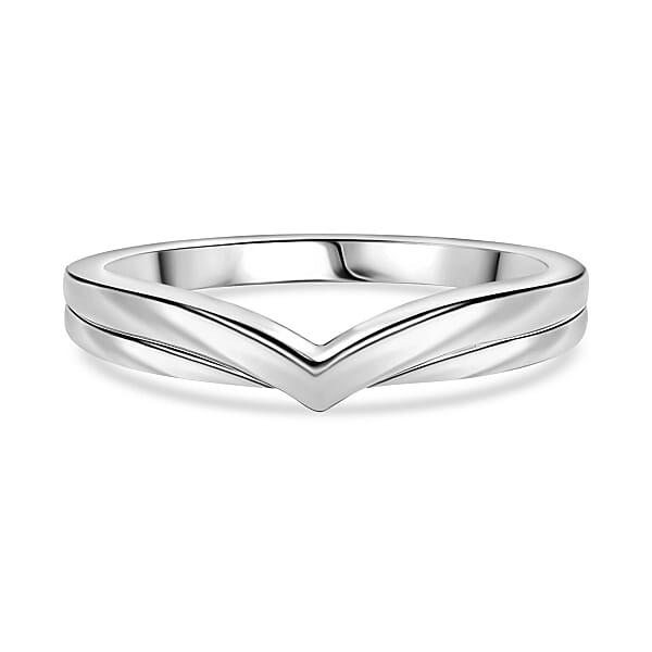 RHAPSODY 950 Platinum Wishbone Band Ring - M7986428 - TJC