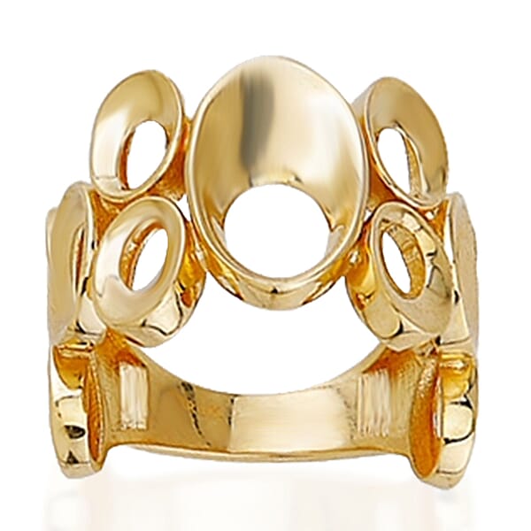 Designer Inspired - 9K Yellow Gold Radiant Circle Ring - 7988086 - TJC