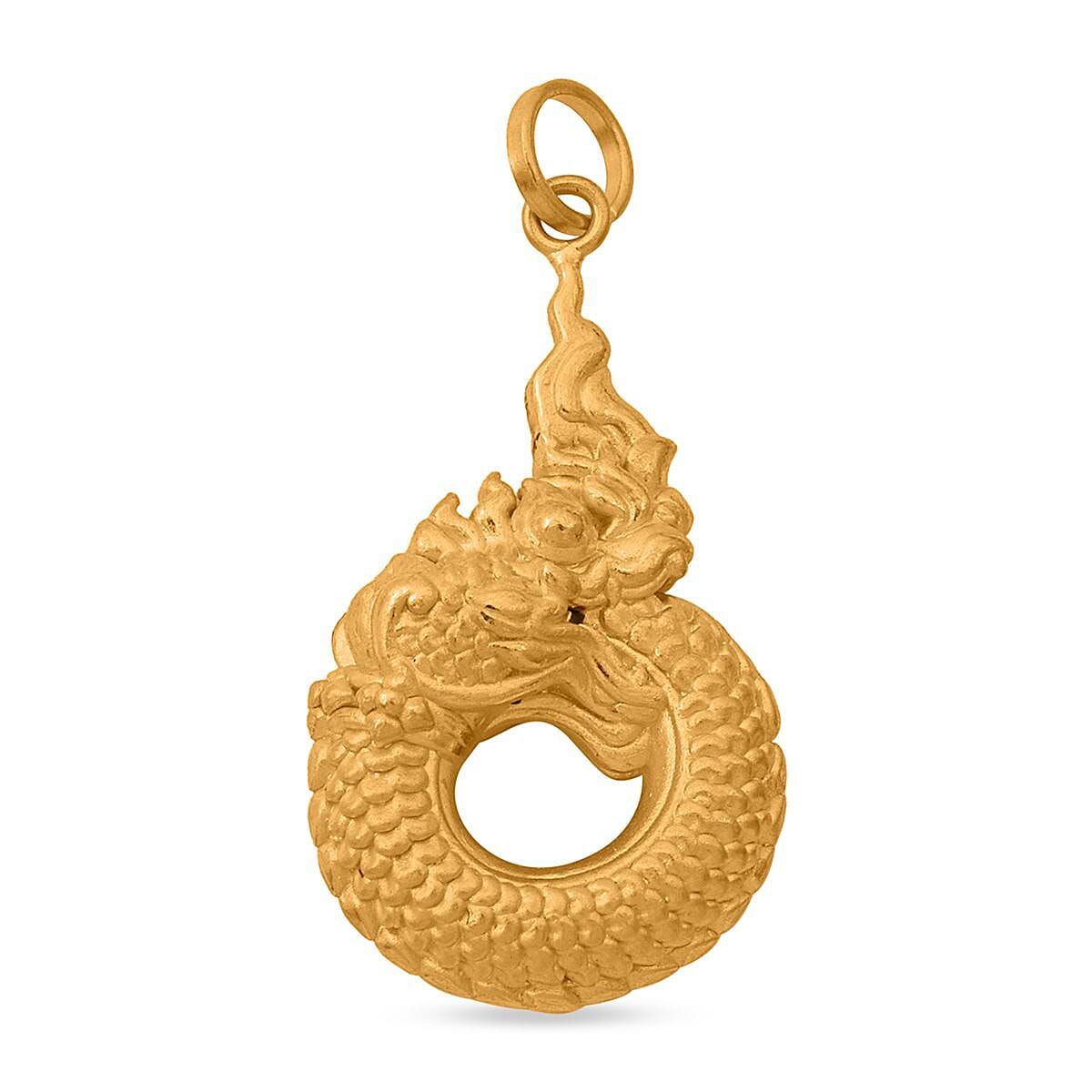 24K Yellow Gold Dragon Pendant, Gold Wt. 1.30 Gms. - 7991128 - TJC