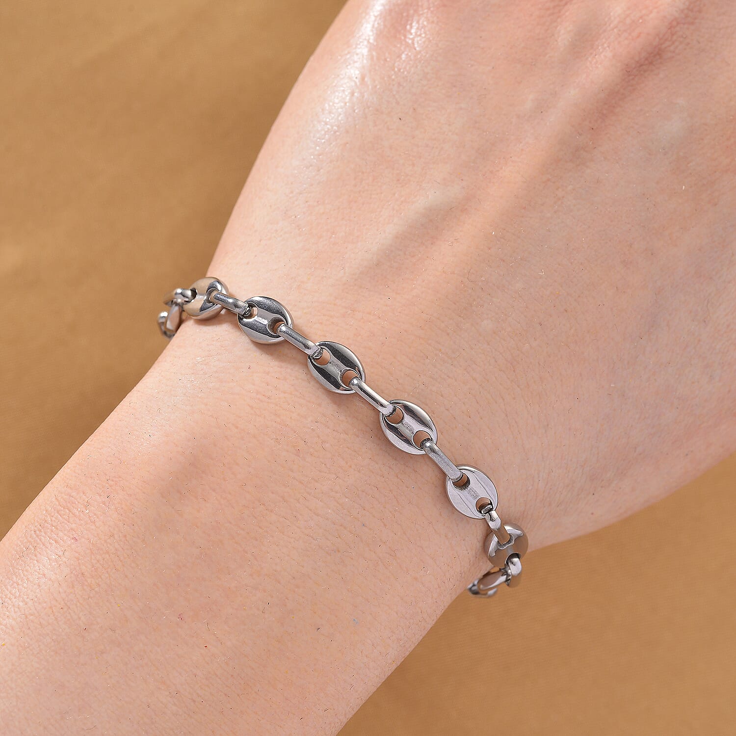 Mariner Bracelet (Size - 7 - 2 Ext) with Lobster Clasp in Silver Tone ...