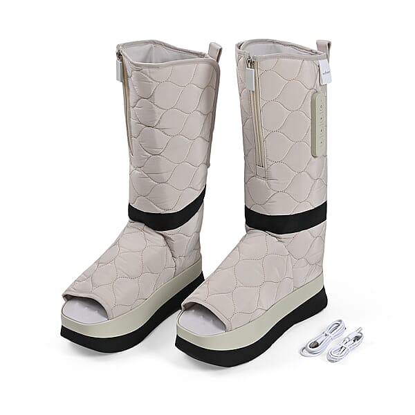 Soulsmart Portable Wireless Leg Massager Boots with Heat & Adjustable ...