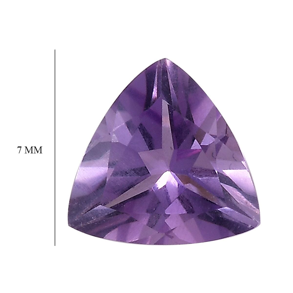 Set of 4 AA Pink Amethyst Loose Gemstones in Trillion Shape (7mm) 1.96 ...