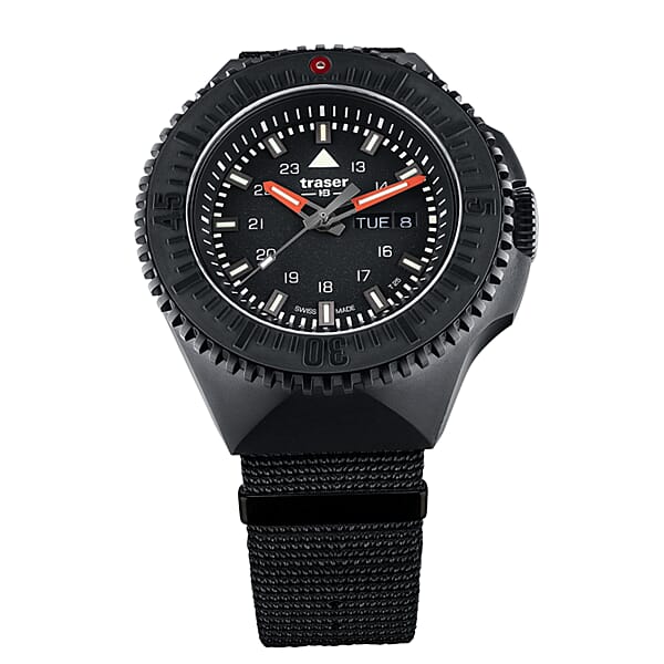 Traser Black Stealth P69 Swiss Quartz Movt. 20ATM Water Resistance Day ...
