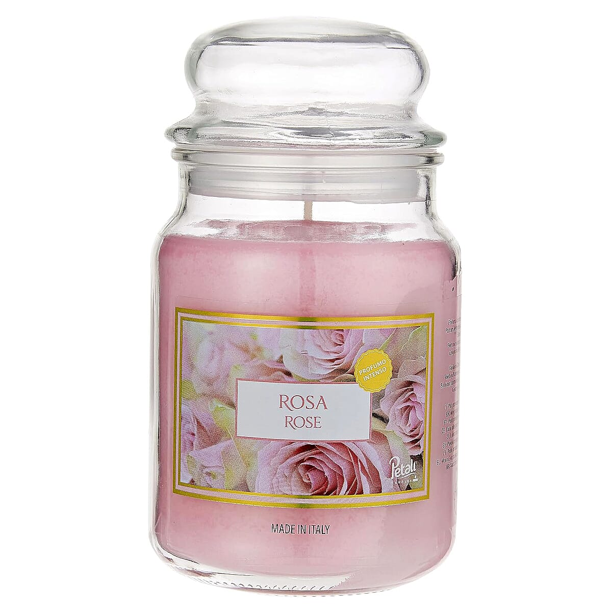 Petali Rose Scented Jar Candle - Large (100 Hours Burn Time, Single Cotton Wick) - 8043106 - TJC