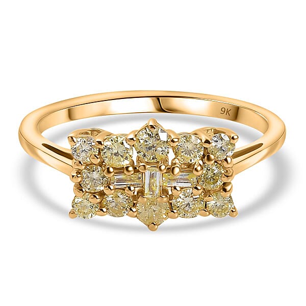 The Best of Argyle - 9K Yellow Gold SGL Certified Natural Yellow ...