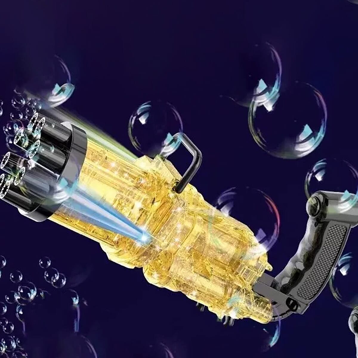 8-Hole Electric Bubble Gun with LED Light - 8050840 - TJC