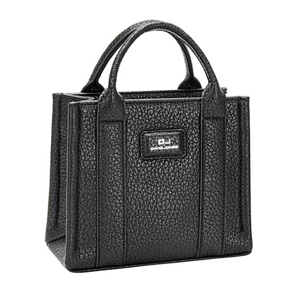 David Jones Square Top Handle Bag - Black - 8081589 - TJC