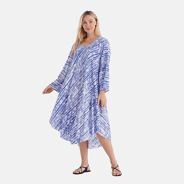 Tamsy Printed Full Sleeve Womens Dress - 8093615 - TJC