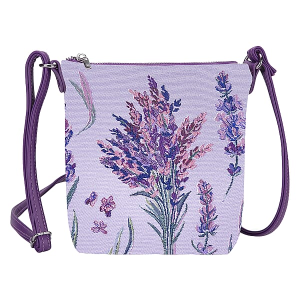 Signare Tapestry Collection - Chinoiserie Lavender Bloom Sling Bag ...