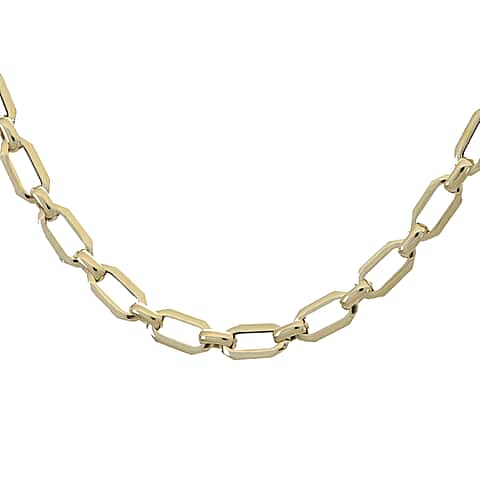 Maestro Collection - 9K Yellow Gold Necklace (Size 20) with Lobster ...