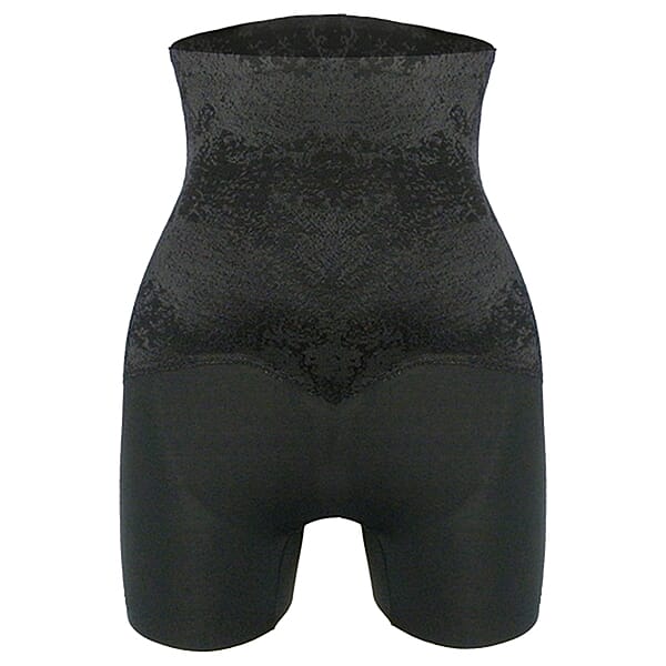 Laser Cut Leg Boxer with Pare Lace Covered (Size L) - Black - 8130552 - TJC