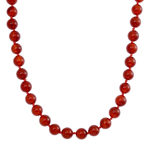 Ruby Agate Necklace (Size 18-2 Ext) with Lobster Clasp 380.00 Ct ...