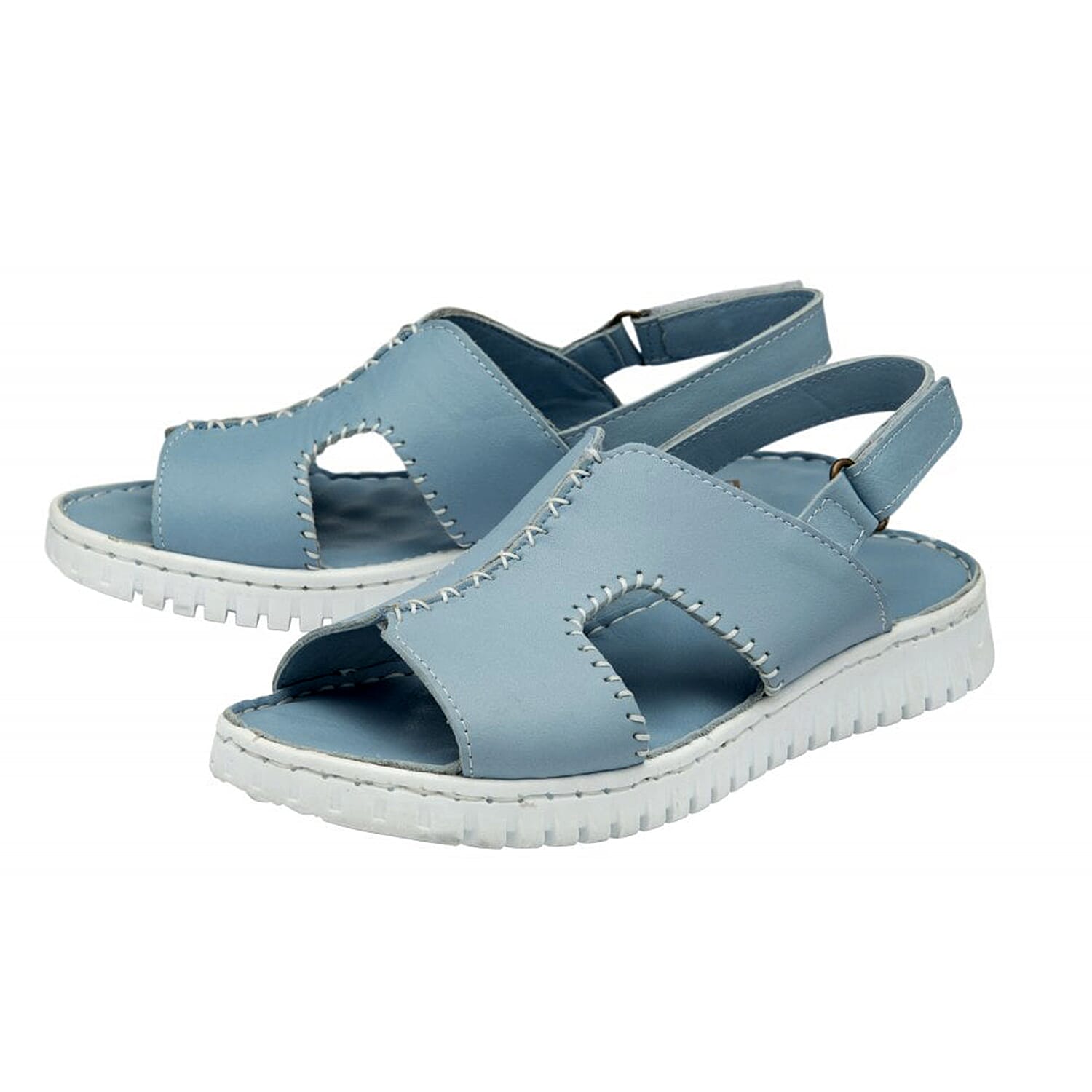 Lotus Ladies Blue Astrid Open-Toe Mule Sandals (Size - 3) - 8177911 - TJC