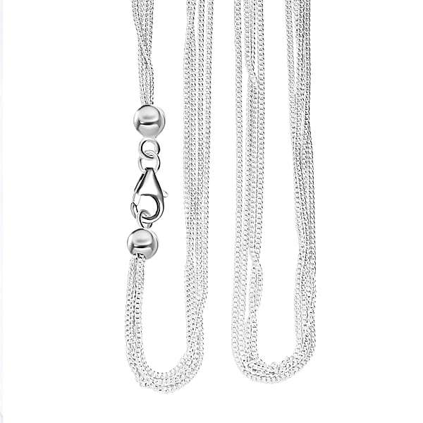 Sterling Silver Necklace (Size - 20) - 8178263 - TJC