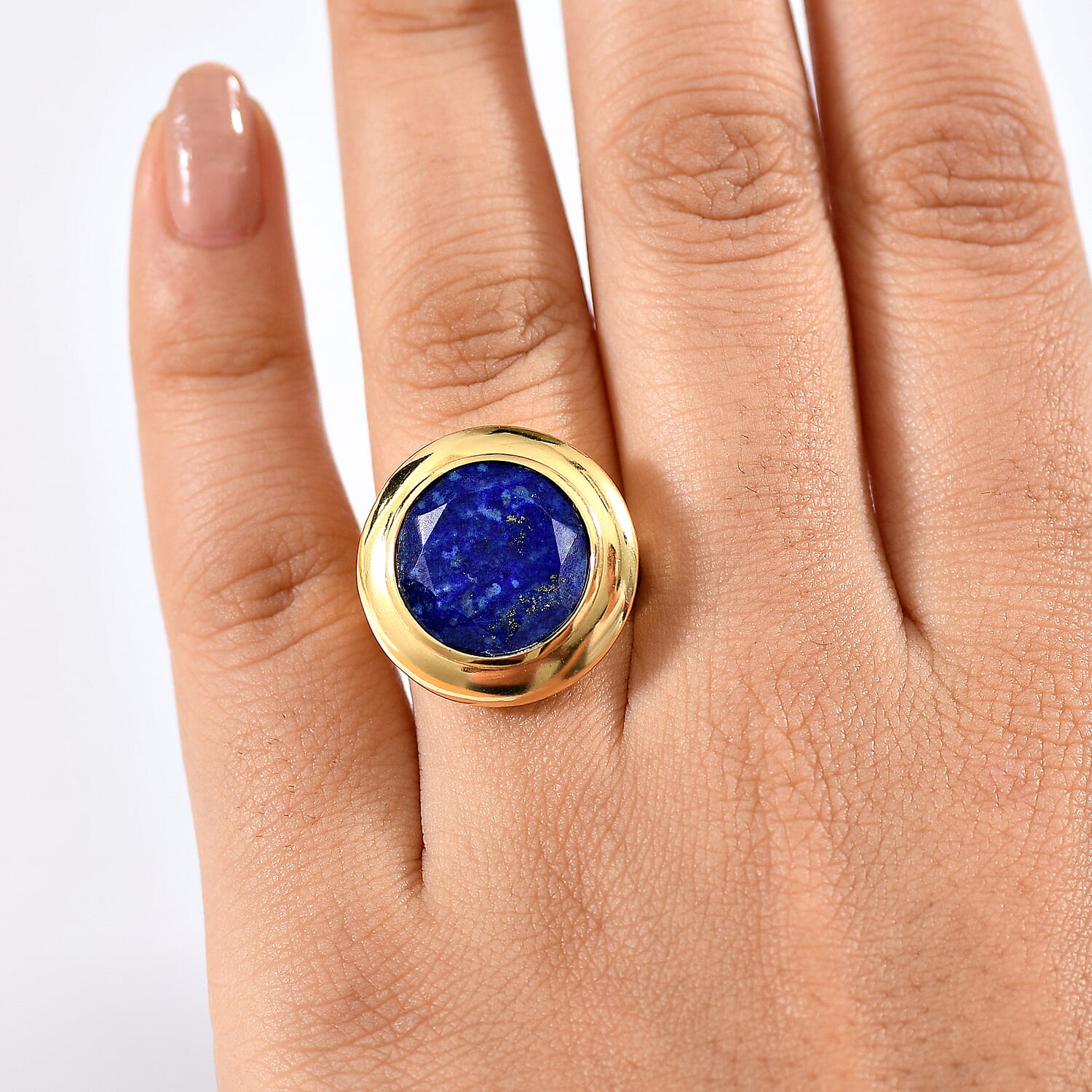 Natural Lapis Lazuli Solitaire Ring 7.62 Ct. - M8202375 - TJC