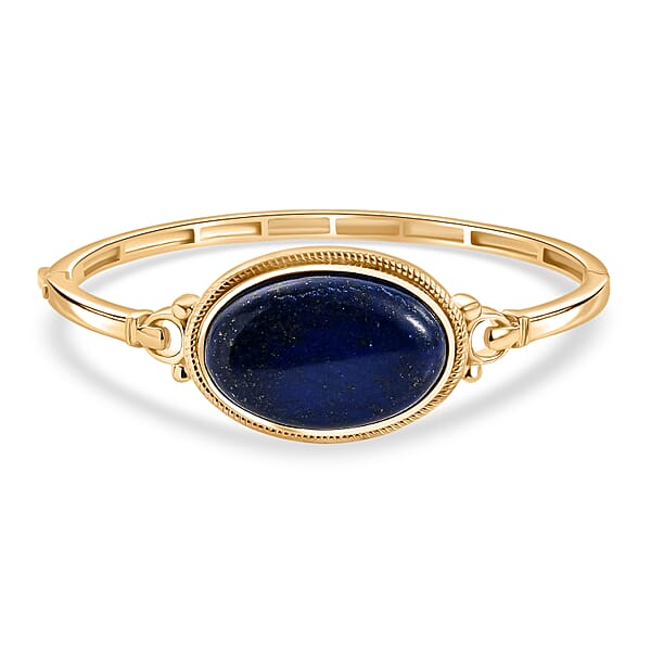 One Time Deal - Natural Premium Lapis Lazuli Full Bangle (Size 7.5) in ...