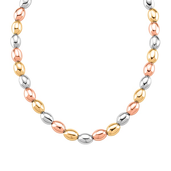 Designer Closeout - Tri-Colour Beaded Necklace (Size 18 - 2 Ext ...