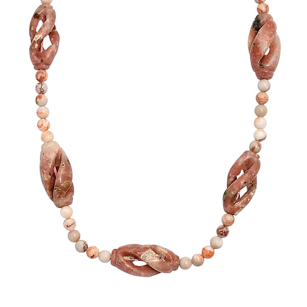 Spice Jasper, Pink Jasper Necklace (Size - 20) in 270.000 Ct. - 8267447 ...