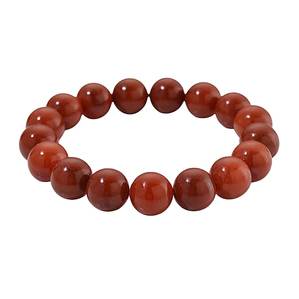 Enhanced Red Jade Bracelet (Size 7.5) 300.00 Ct. - 8274147 - TJC