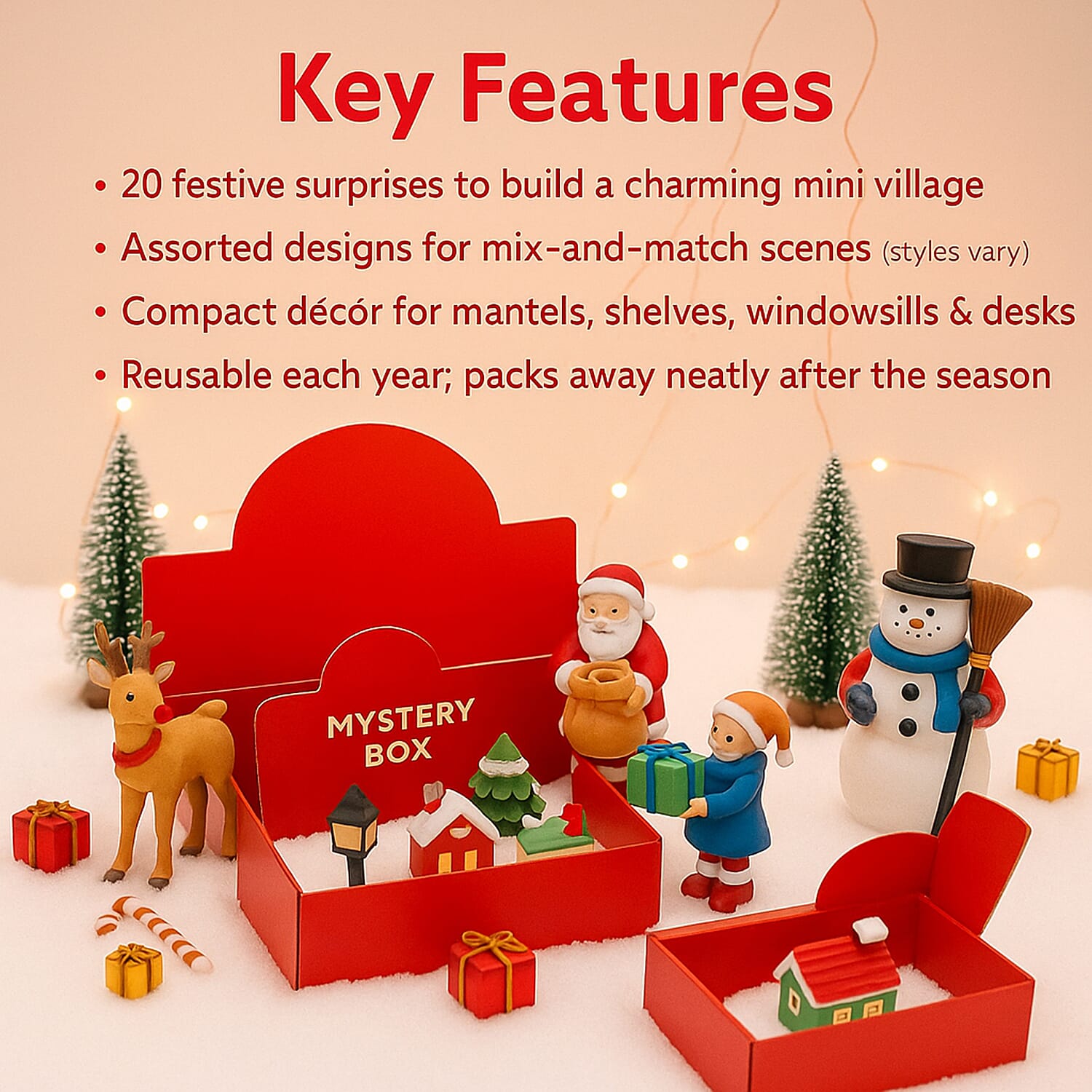Set of 20 Mystery Christmas Village Box - 8296047 - TJC