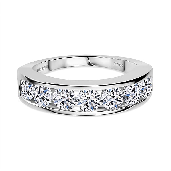 2 Ct. Lab Grown Diamond Half Eternity Engagement Ring | TJC UK