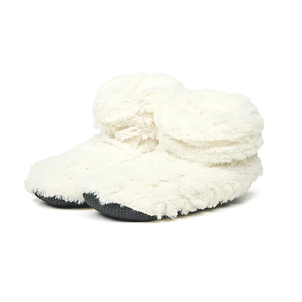 WARMIES Marshmallow Microwavable Luxury Boots (One Size) - Cream ...