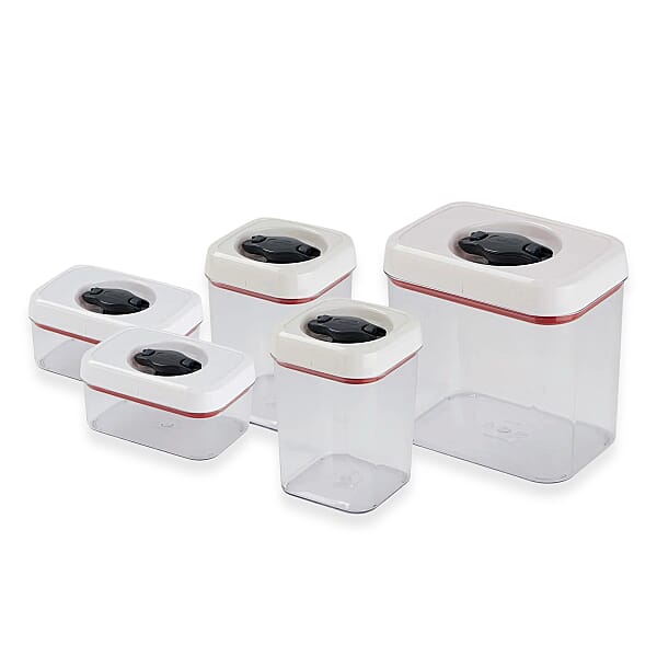 ZYLISS - TWIST & SEAL 5 PIECE CONTAINER SET - Multiple Sizes, Plastic ...