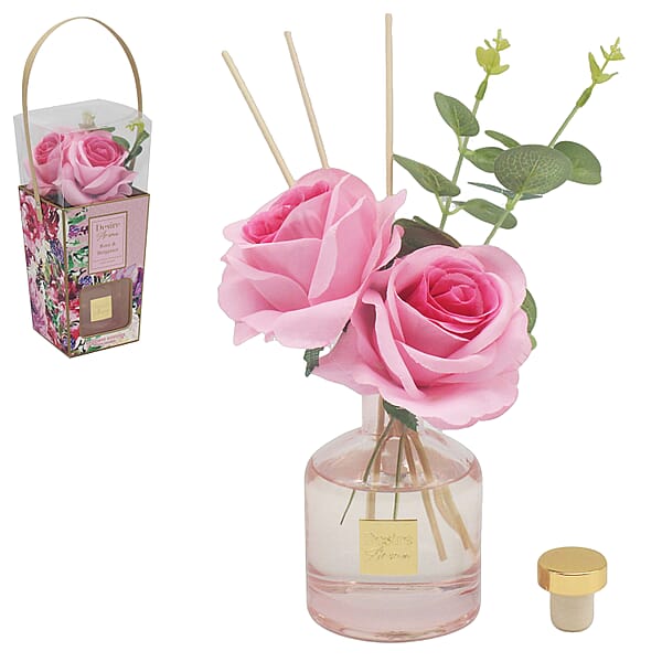 Rose and Bergamont Reed Diffuser with Faux Flower Gift Pack - 8447542 - TJC