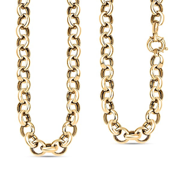 Hatton Garden Close Out Deal- 9K Yellow Gold Belcher Necklace ( Size 20 ...