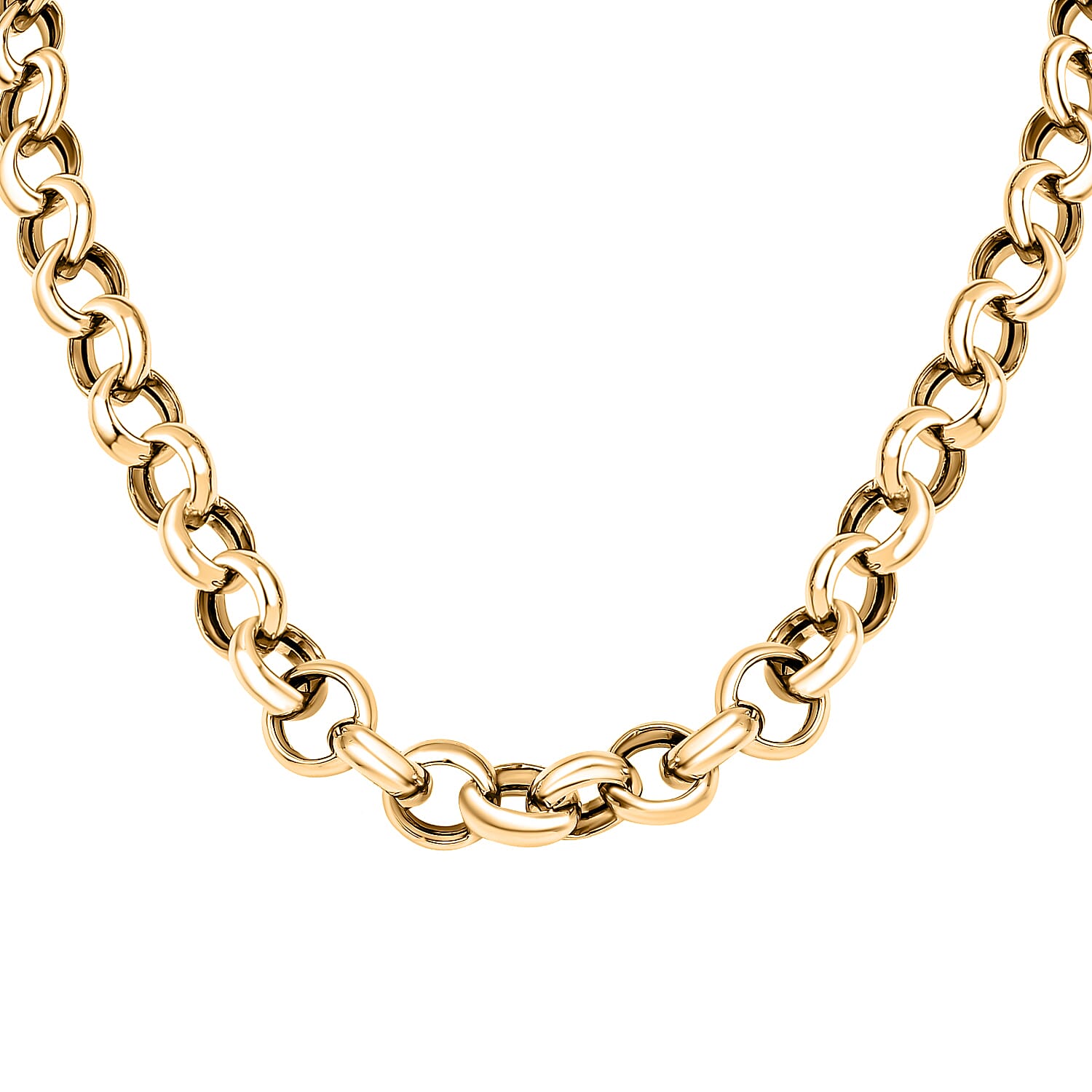Hatton Garden Close Out Deal- 9K Yellow Gold Belcher Necklace ( Size 20 ...