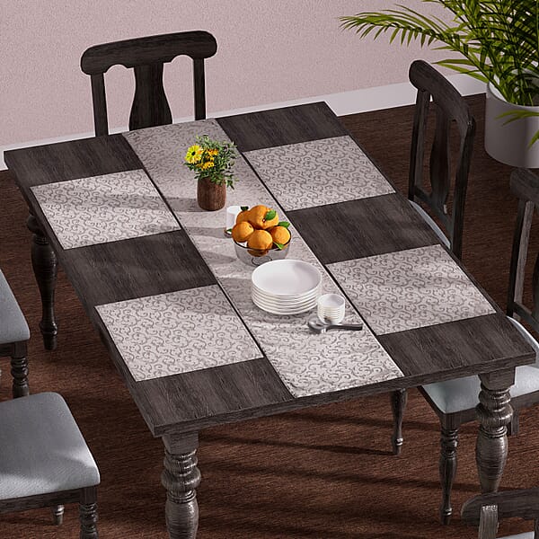 Table Runner and Napkin (set of 5) - Green - 8946495 - TJC