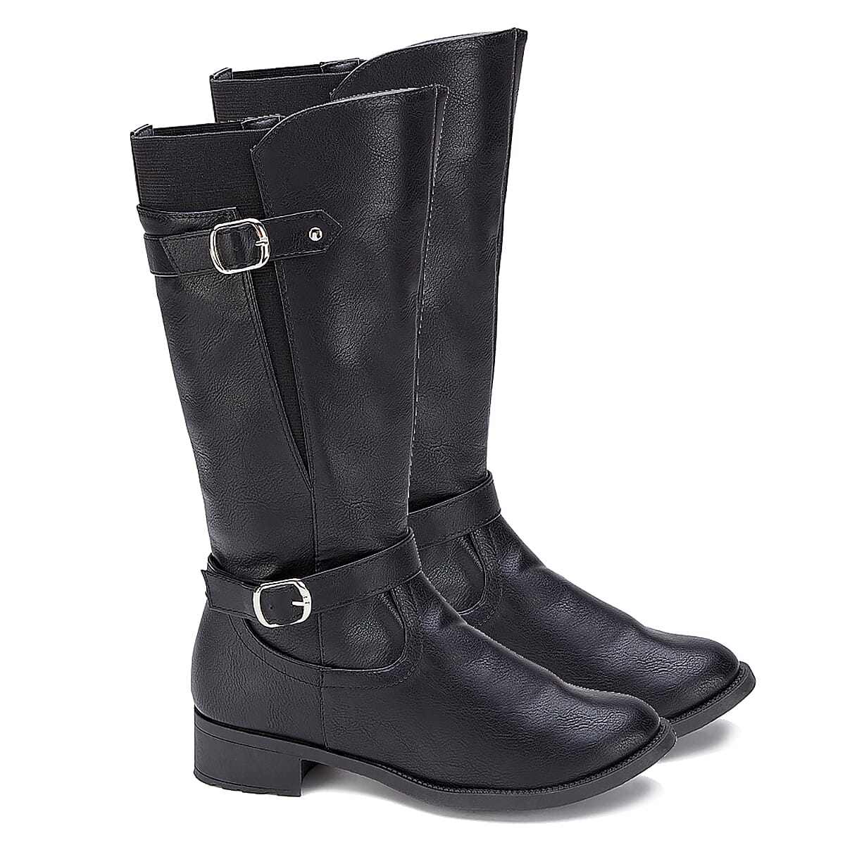 Manchester Closeouts High Knee Boot - Black - 1633646539 - TJC
