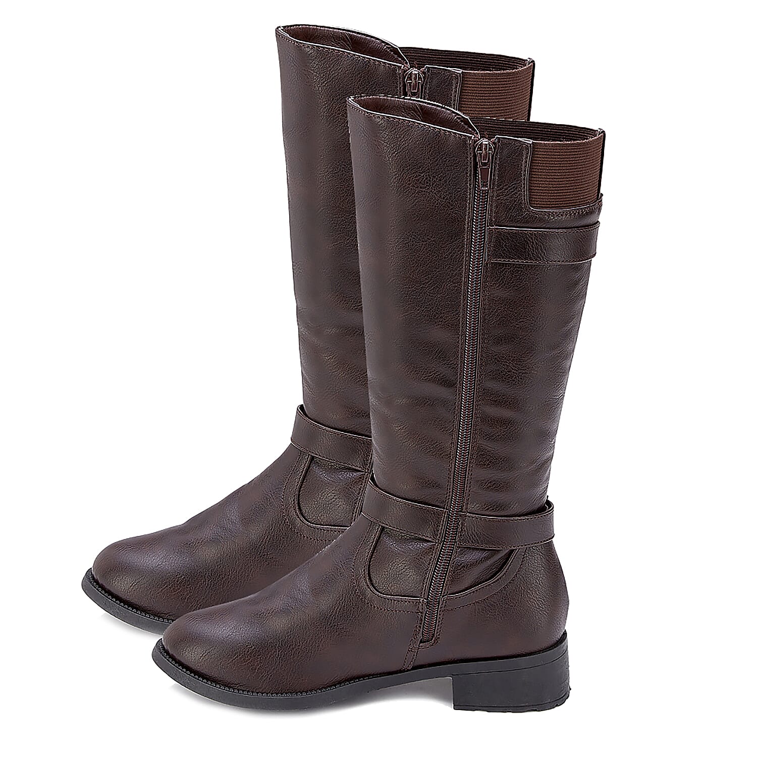 Manchester Closeouts High Knee Boots - Brown - 9030744 - TJC