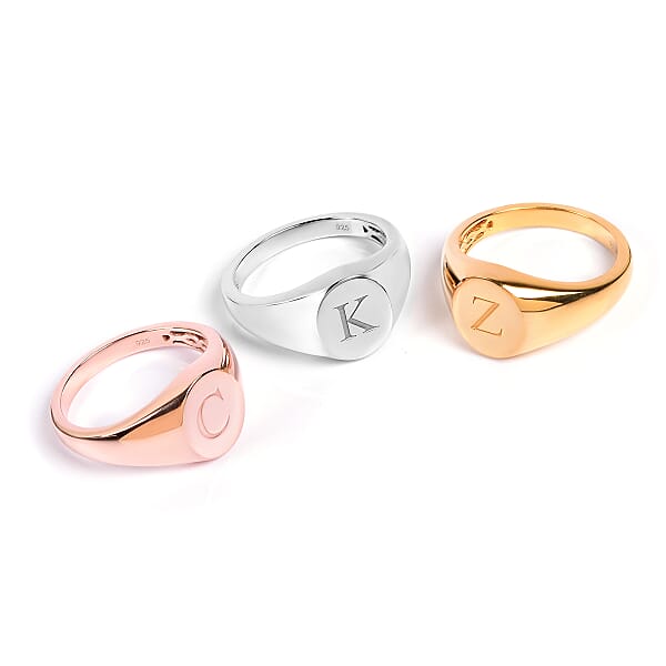 Personalised Engravable Signet Ring - D10015 - TJC